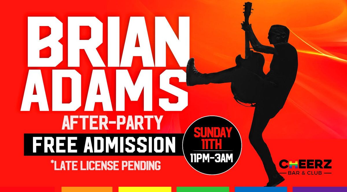 Bryan Adams After-Party, CHEERZ, Aberdeen, 11 May to 12 May | AllEvents