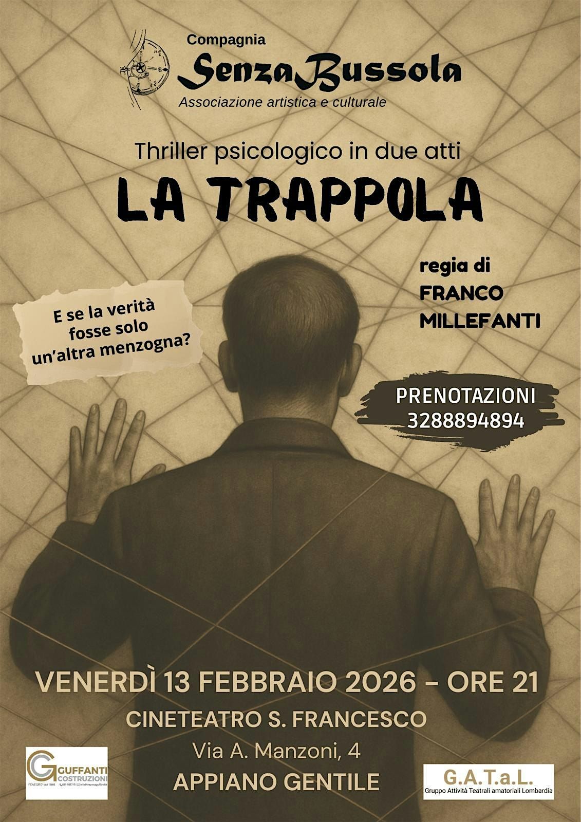 La Trappola - Thriller psicologico in due atti, Cineteatro San ...