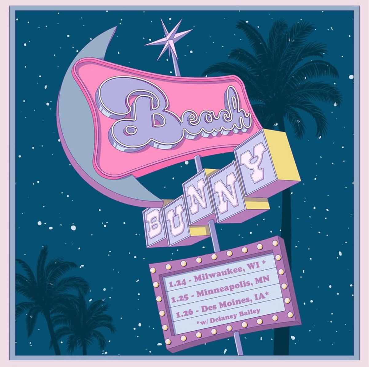 Beach Bunny with Delaney Bailey, Wooly's, Des Moines, 27 January 2025 ...