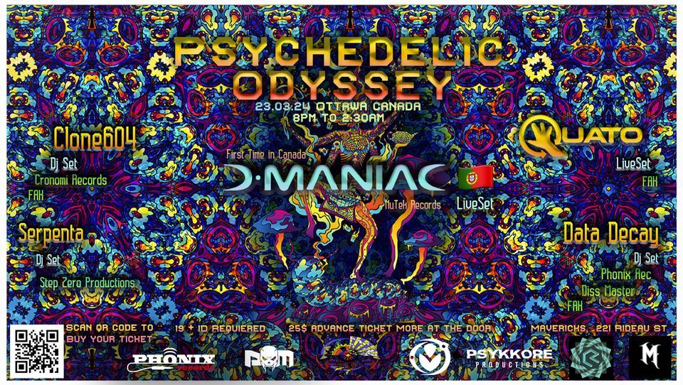 Psychedelic Odyssey, Mavericks, Ottawa, March 23 to March 24 | AllEvents.in