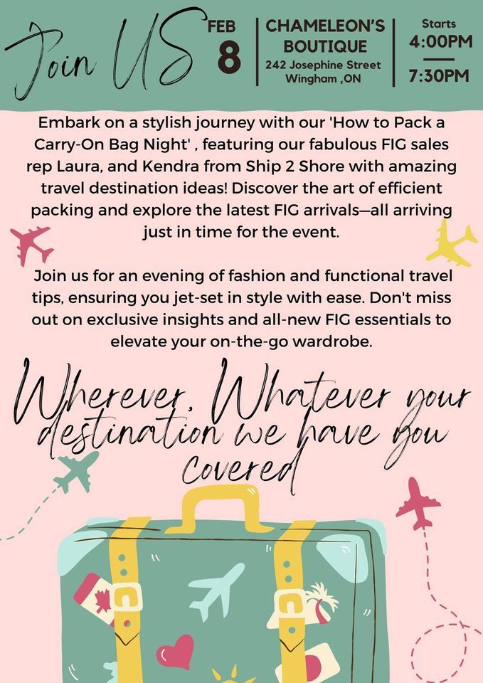 Wherever, whatever your destination we have you covered , Chameleons of ...