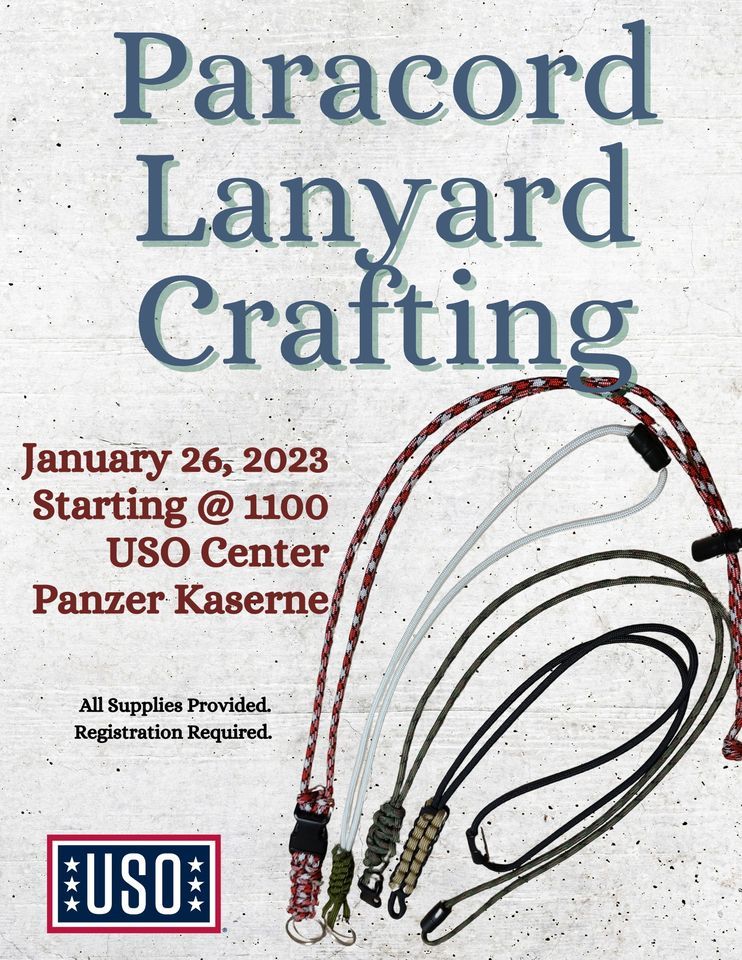 Paracord Lanyard Workshop, USO Stuttgart, Sindelfingen, January 26 2024 | AllEvents.in