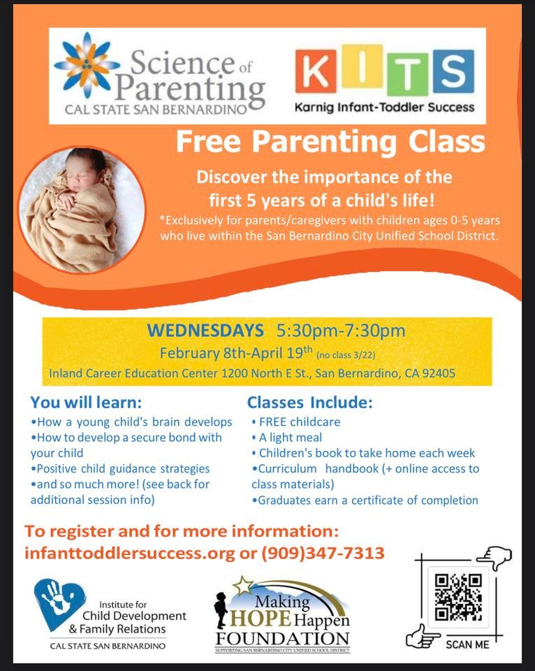 Free Parenting Class for families with kids ages 0-5 in the SBCUSD ...