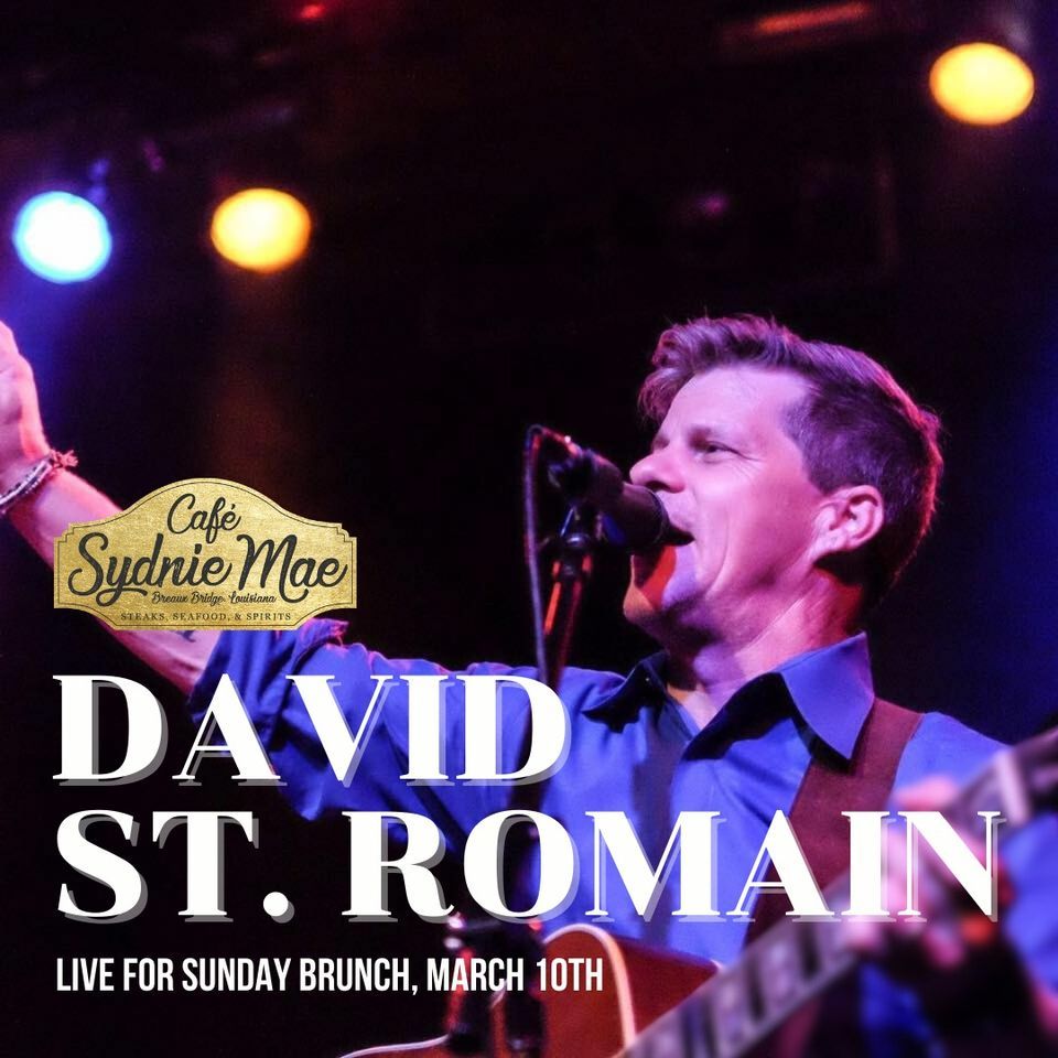 David St. Romain LIVE for Sunday Brunch, 140 E Bridge St, Breaux Bridge ...