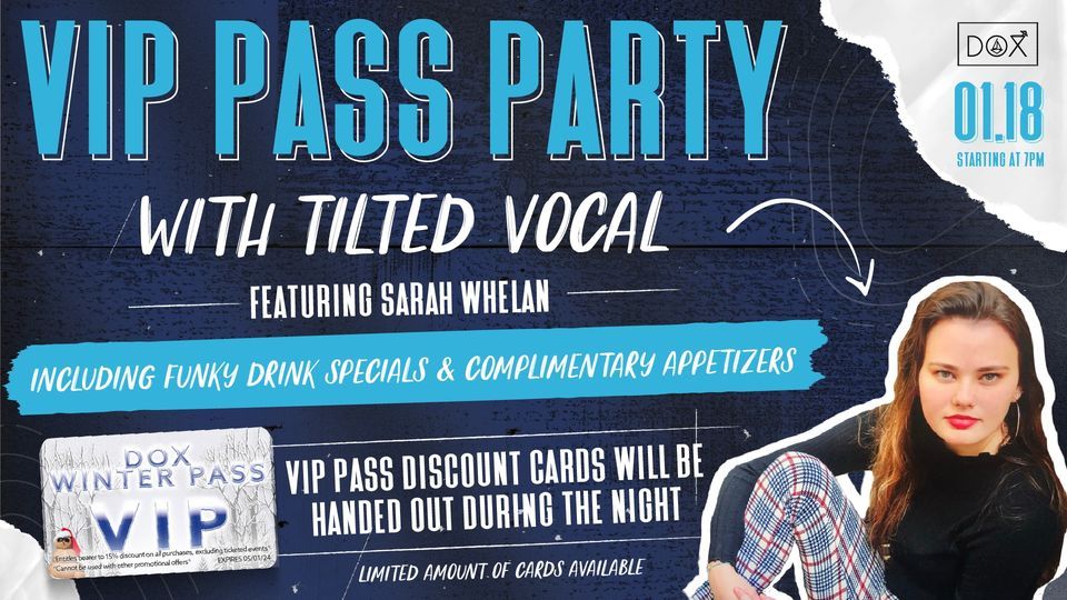 VIP Pass Party with Tilted Vocal, DOX, Island Park, 18 January 2024 ...