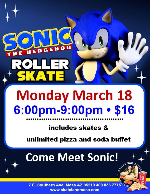 Sonic Skate Party, 7 E Southern Ave, Mesa, AZ, United States, Arizona ...