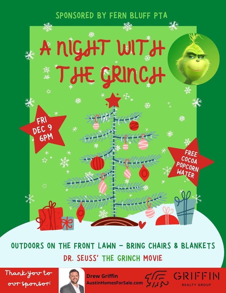 Grinch Movie Night, Fern Bluff Elementary , Round Rock, December 9 2022 ...