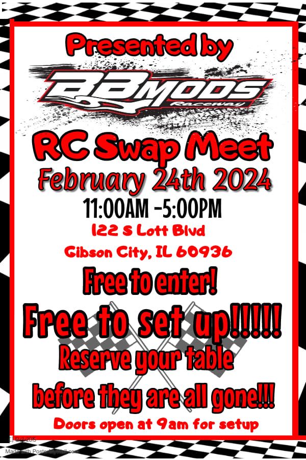RC Swap Meet, 122 S Lott Blvd, Gibson City, IL 60936-1536, United ...