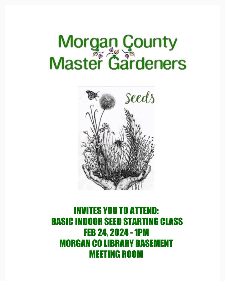 Seed Starting class , Morgan County Public Library, Martinsville, 24 ...