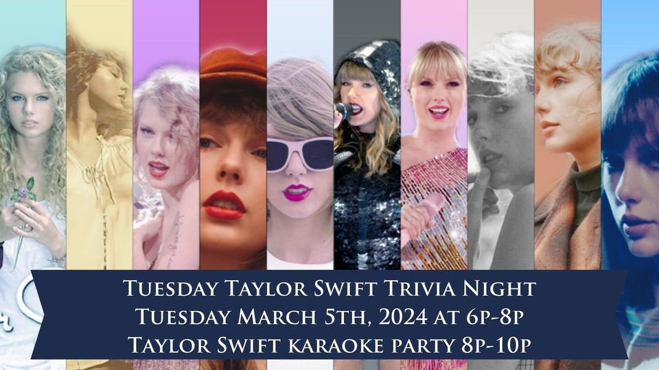 Tuesday Taylor Swift Trivia and Karaoke Night! , On Par Entertainment ...