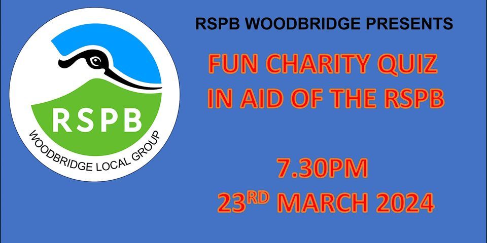 Quiz Night in Aid of the RSPB, Station Road,Woodbridge,IP12 4AU,GB, 23 ...