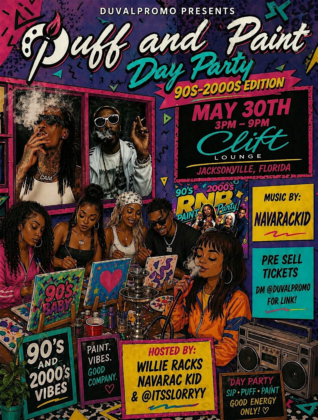 Puff & Paint, Clift Lounge, Jacksonville, 30 May 2026 | AllEvents