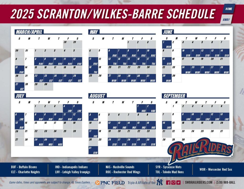 Scranton Wilkes-Barre RailRiders vs. Indianapolis Indians, PNC Field ...