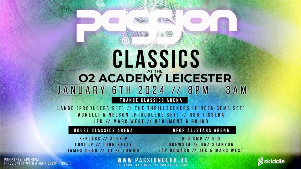 PaSSion ClaSSics 2024 At The O2 Academy Leicester O2 Academy Leicester passion-classics-2024-at-the-o2-academy-leicester-o2-academy-leicester