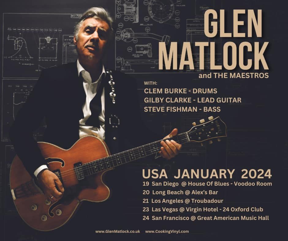 Glen Matlock & The Maestros - featuring Clem Burke, Gilby Clarke ...