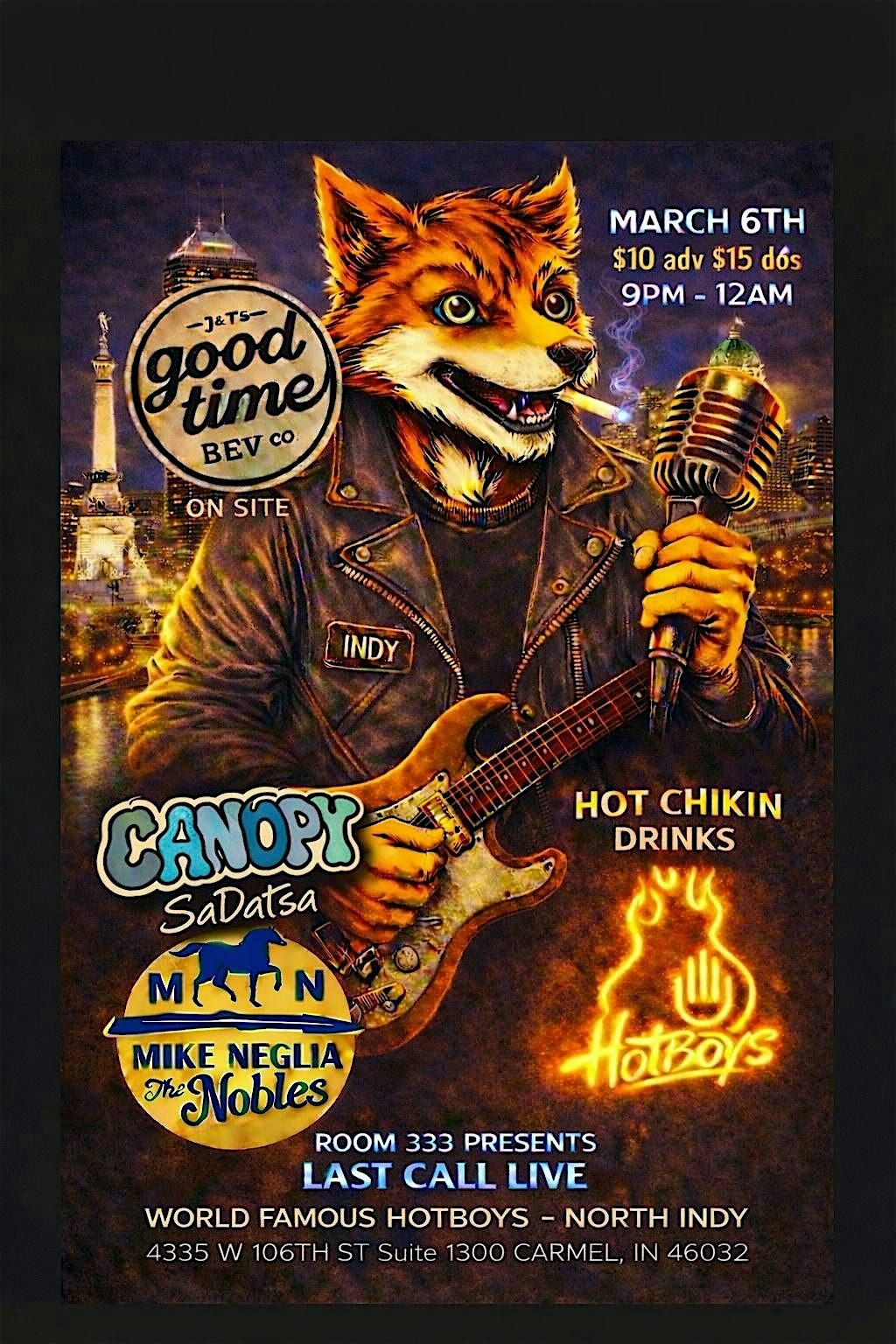 Room 333 Presents: Mike Neglia & the Nobles, Canopy, & SaDatsa ...