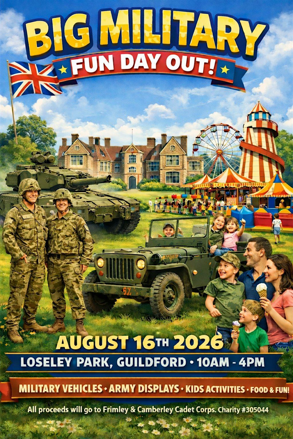 Big Military Fun Day, Loseley Park, Guildford, 16 August 2026 | AllEvents