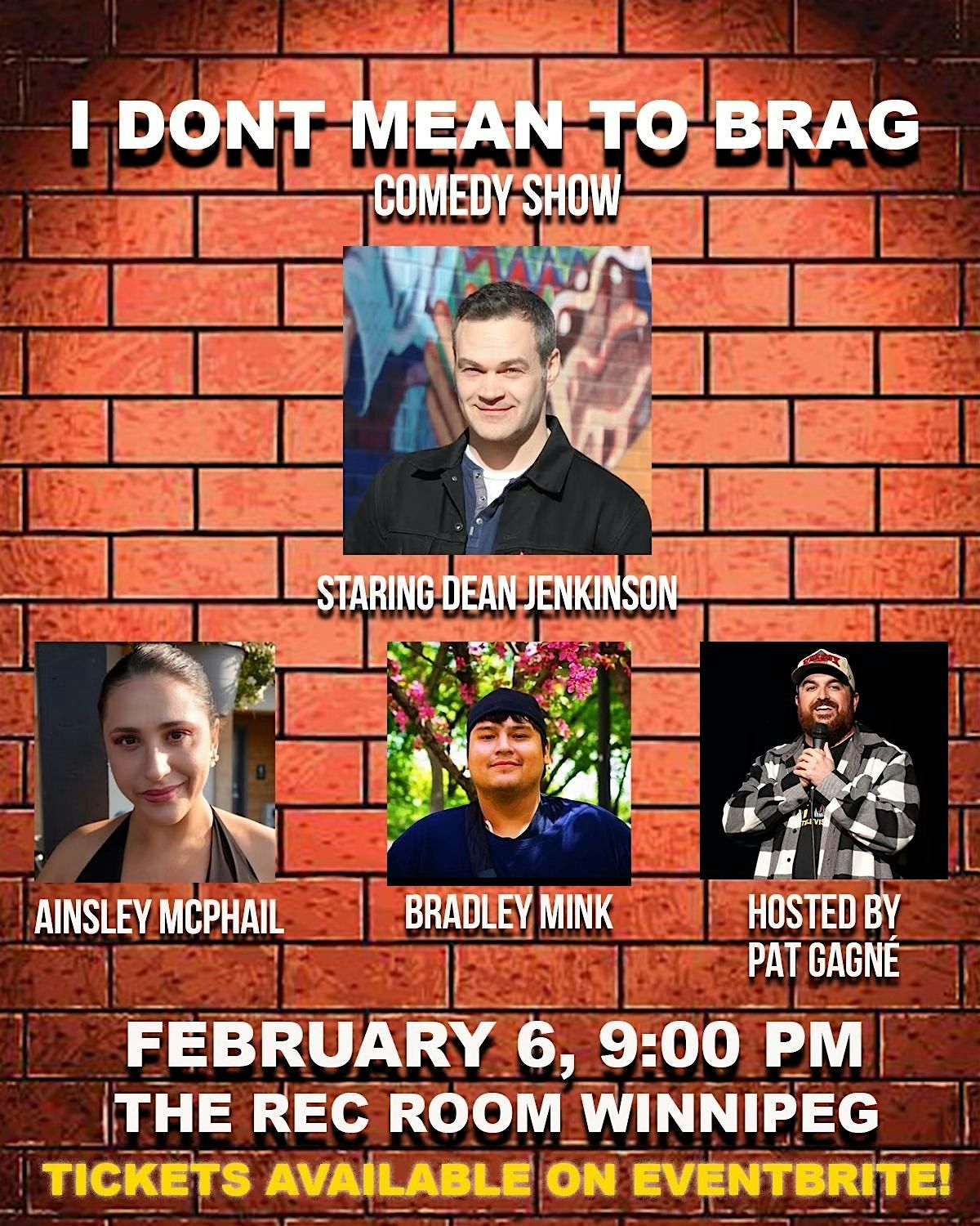 I Don’t Mean to Brag: Live Comedy Night at The Rec Room (Feb 6), The ...