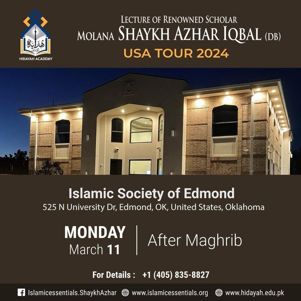 SHAYKH AZHAR IQBAL (DB) USA TOUR 2024, 525 N University Dr, Edmond, OK ...