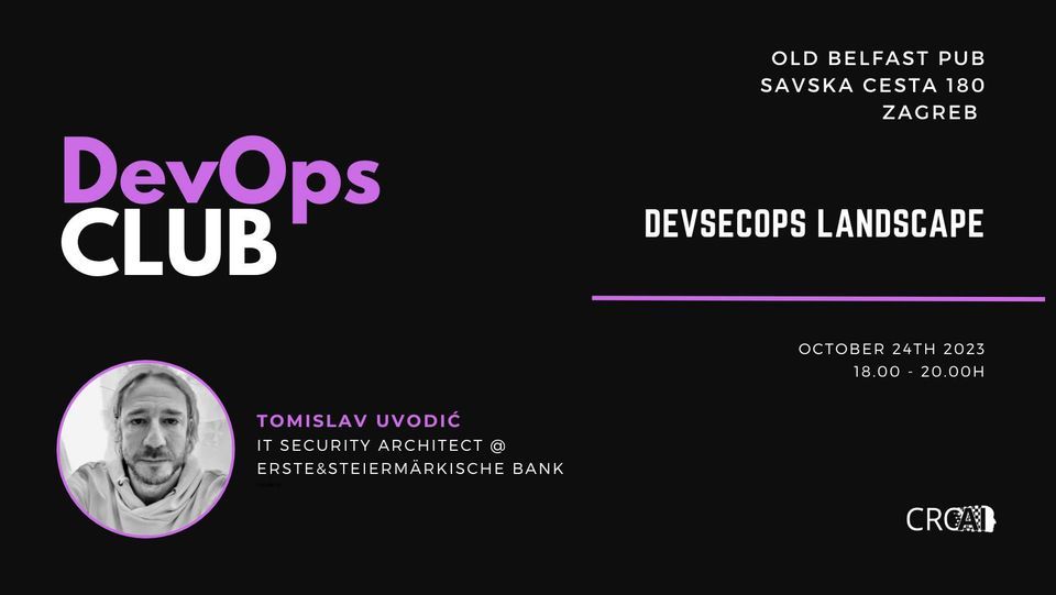 DevOps Club #6 by CroAI, Old Belfast Pub, Zagreb, 24 October 2023 ... DevOps Club #6 by CroAI, Old Belfast Pub, Zagreb, 24 October 2023 ...