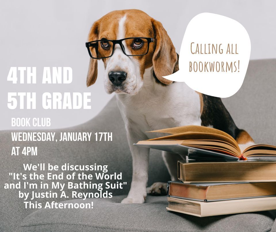 4th and 5th Grade Book Club, Shirley Public Library, January 17 2024 ...