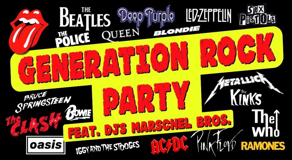 GENERATION ROCK PARTY feat. DJs Marschel Bros., Airport Obertraubling, Parsberg, 25 November ...
