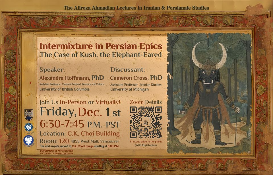 [Free/RSVP][Hybrid] Intermixture in Persian Epics: The Case of Kush ...