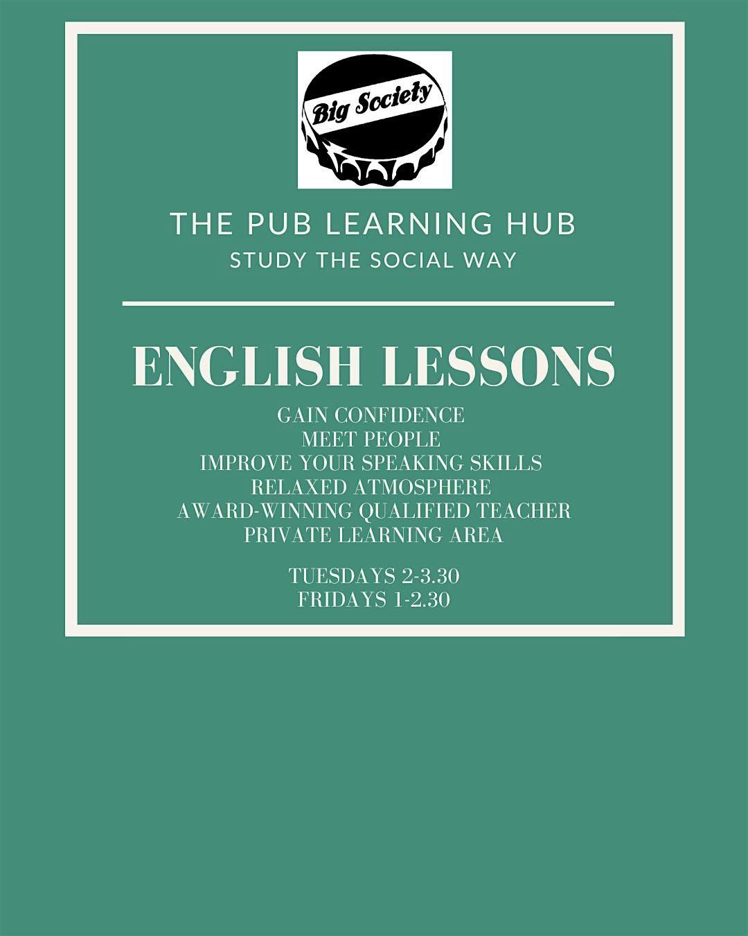 The Pub Learning Hub: English on Tuesdays, The Big Society, Oxford, 20 ...