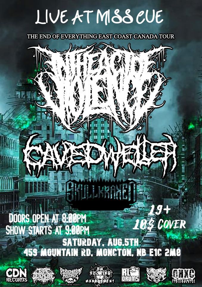 Cavedweller & In The Act Of Violence LIVE in Moncton, The Miss Cue 459 ...