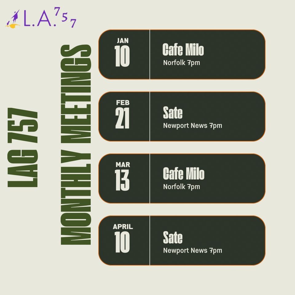 Monthly Member Meetings, Cafe Milo, Norfolk, 10 January 2024 | AllEvents