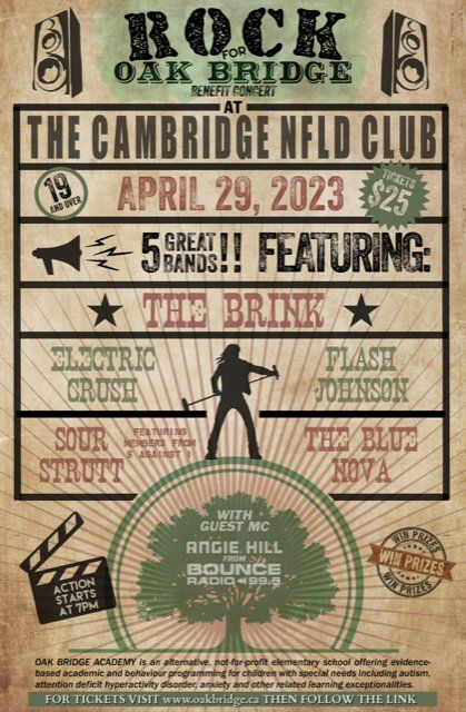 Rock For Oak Bridge 2023, Cambridge Newfoundland Club, April 29 2023 ...
