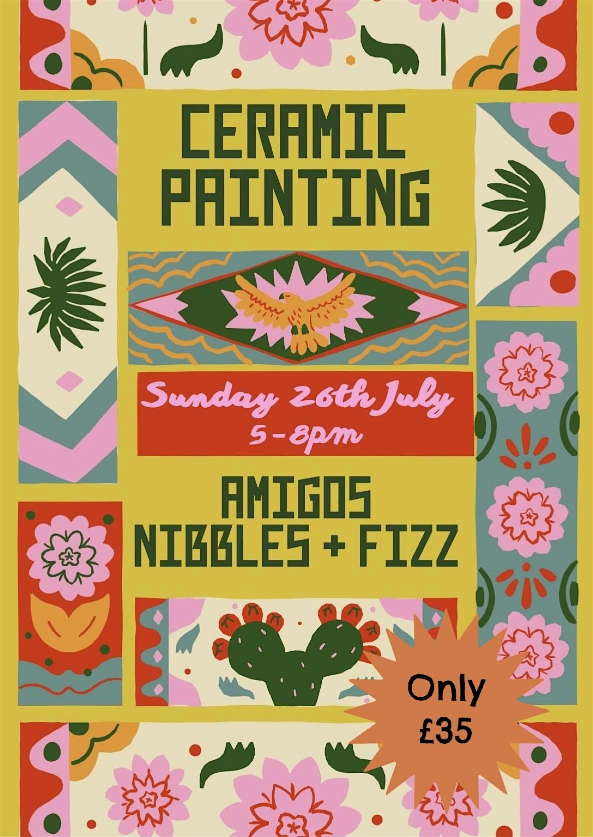 Amigos Fizz, Paint and Nibbles, Amigos the Mexican, Cumbria, 26 July ...