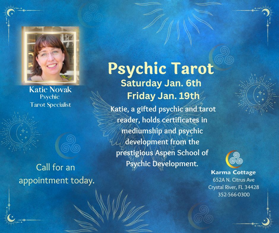 Psychic Tarot Readings with Katie, Karma Cottage, Crystal River, 6 ...