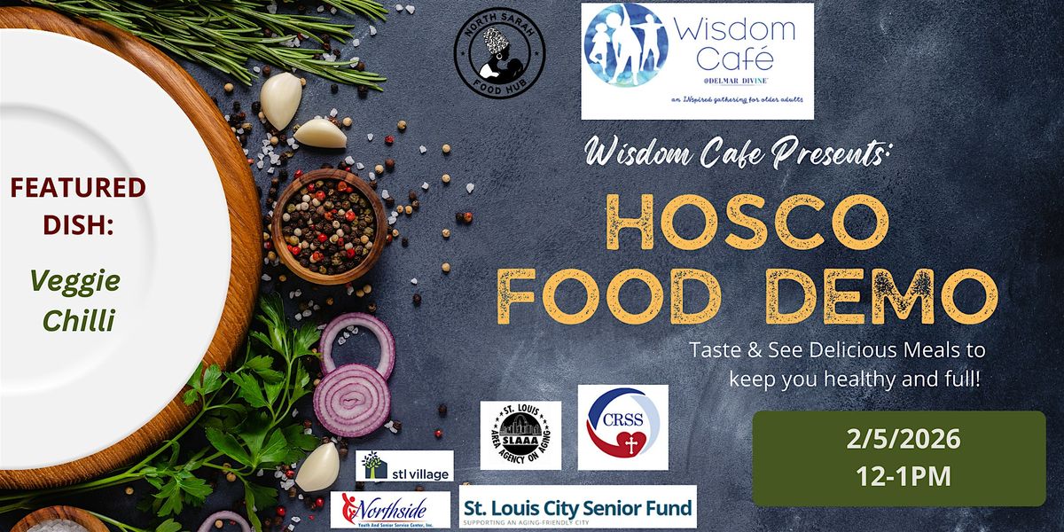 HOSCO Food Demo (Veggie Chilli), Delmar DivINe, St. Louis, 5 February ...