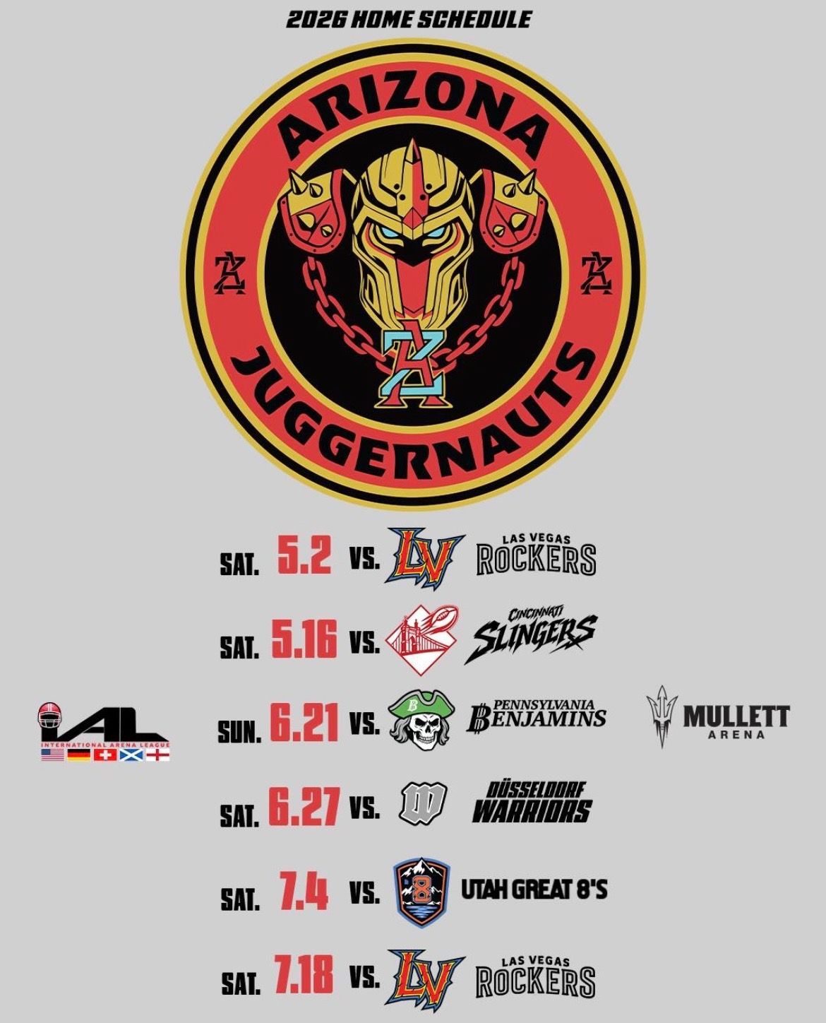 Arizona Juggernauts vs. Las Vegas Rockers, Mullett Arena, Tempe, 1 May ...