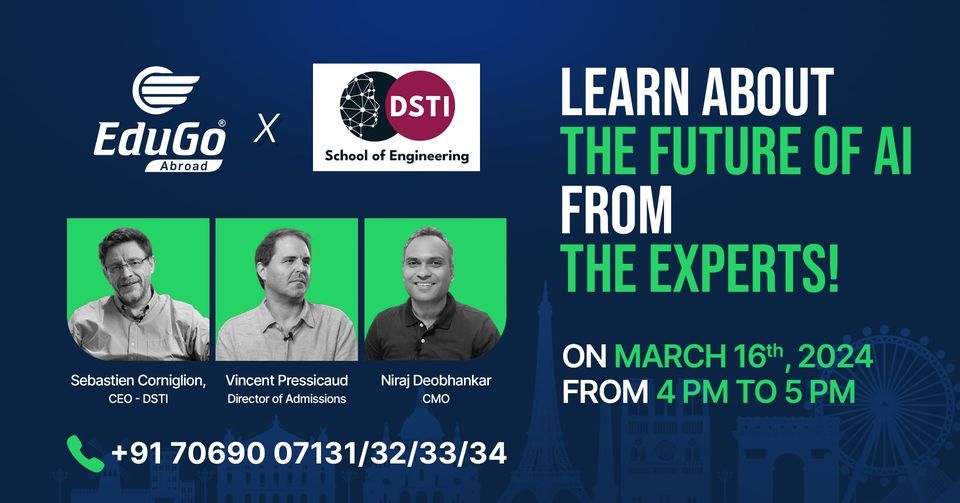 Data Science Workshop | Admission Event by DSTI X EduGo Abroad ...