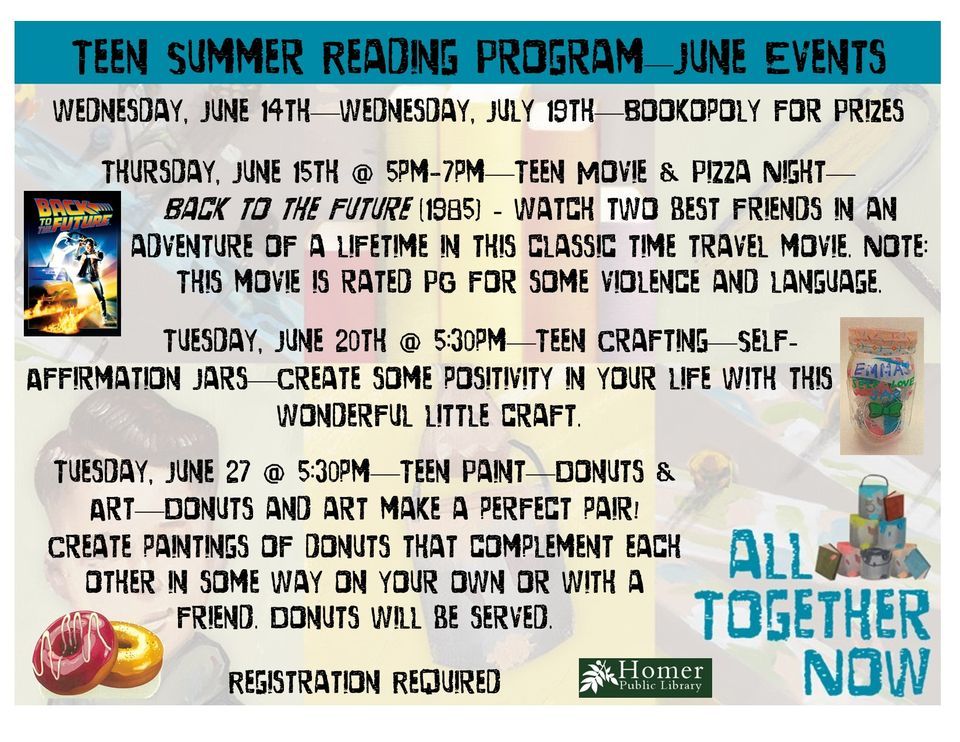 Teen Summer Reading - Teen Paint Night - Donuts & Art, Homer Public ...