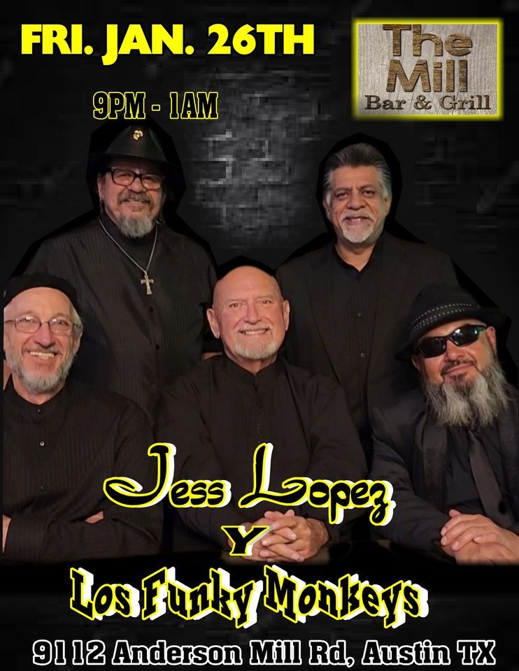 Los Funky Monkeys , The Mill Bar & Grill, Mc Neil, 26 January 2024 ...
