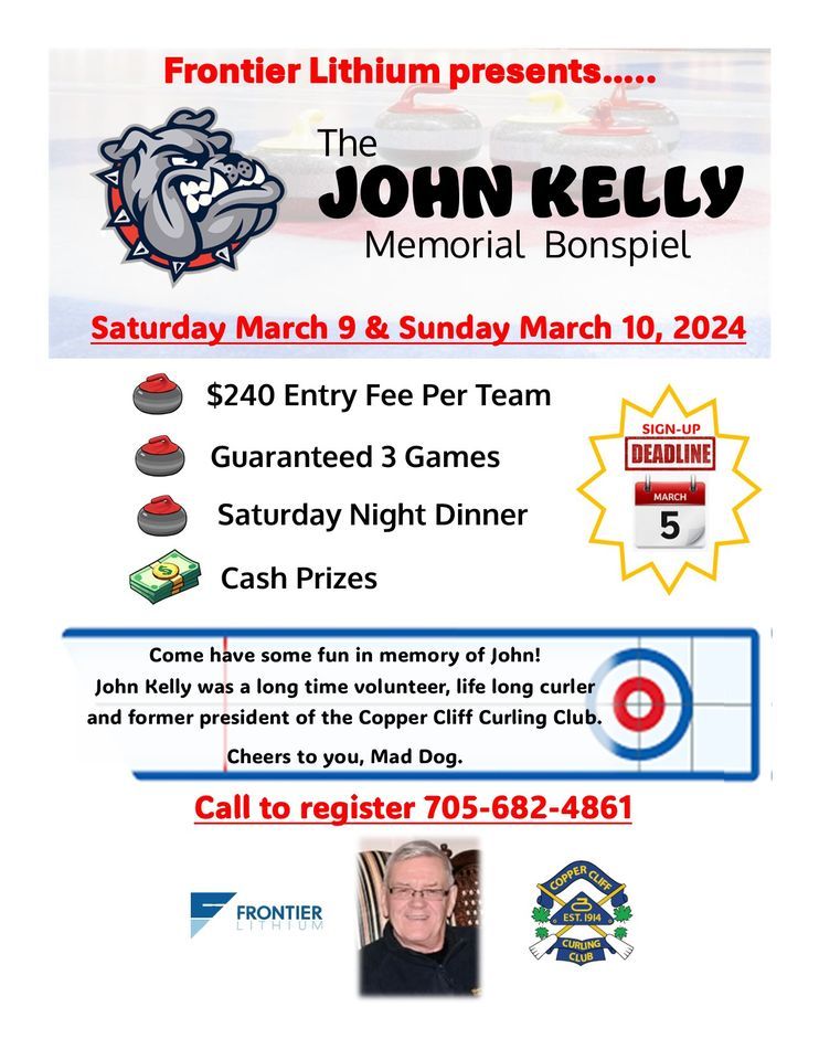 "Mad Dog" Kelly Memorial Bonspiel, Copper Cliff Curling Club, Sudbury ...