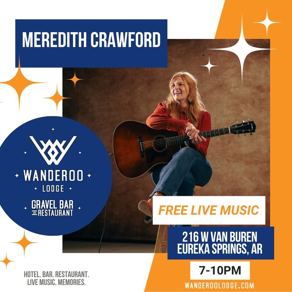Meredith Crawford LIVE at The Gravel Bar at Wanderoo Lodge, Wanderoo ...