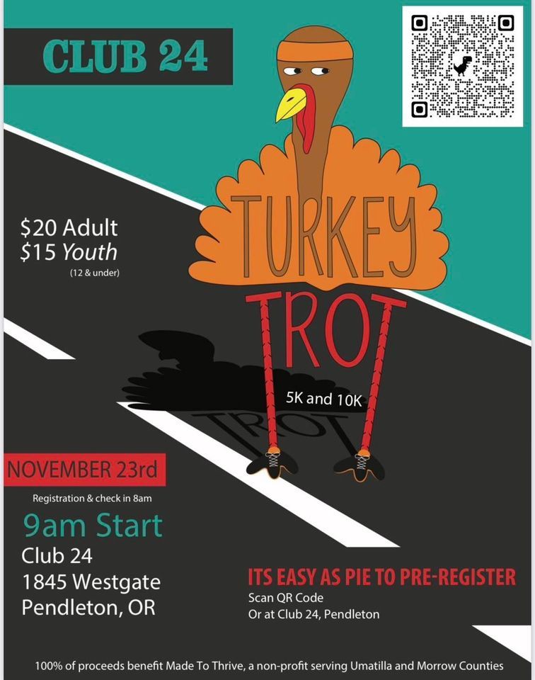 Club 24 Turkey Trot, Club 24 Pendleton, 23 November 2023 | AllEvents.in