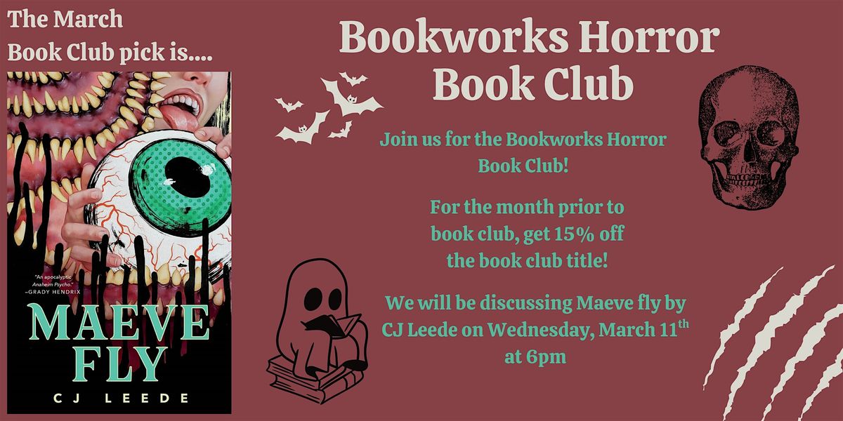 March Horror Book Club, Bookworks, Albuquerque, 11 March 2026 | AllEvents