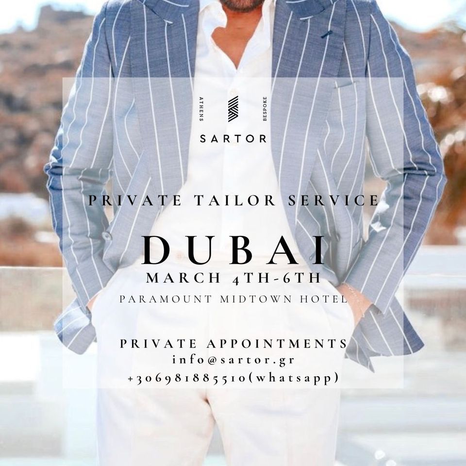 Private Tailor Service, Paramount Midtown Hotel, Dubai, 4 March 2024 ...