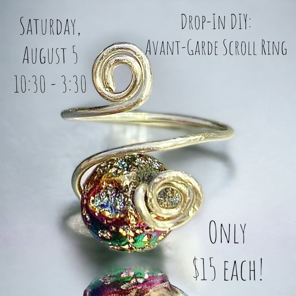 Drop-In DIY: Avant-Garde Scroll Ring, Little Crystal Bijoux, Dundalk ...