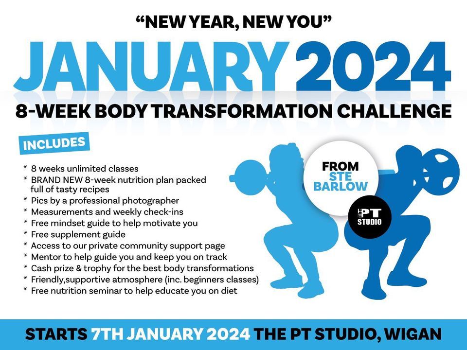 January 8 week challenge , The PT Studio, Wigan, January 7 2024 ...