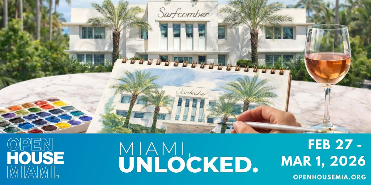 Sip & Sketch: Art Deco Edition, Kimpton Surfcomber Hotel, Miami Beach ...