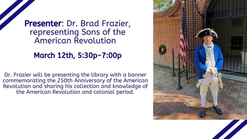 Presenter: Dr. Brad Frazier, James Memorial Public Library, Saint James ...