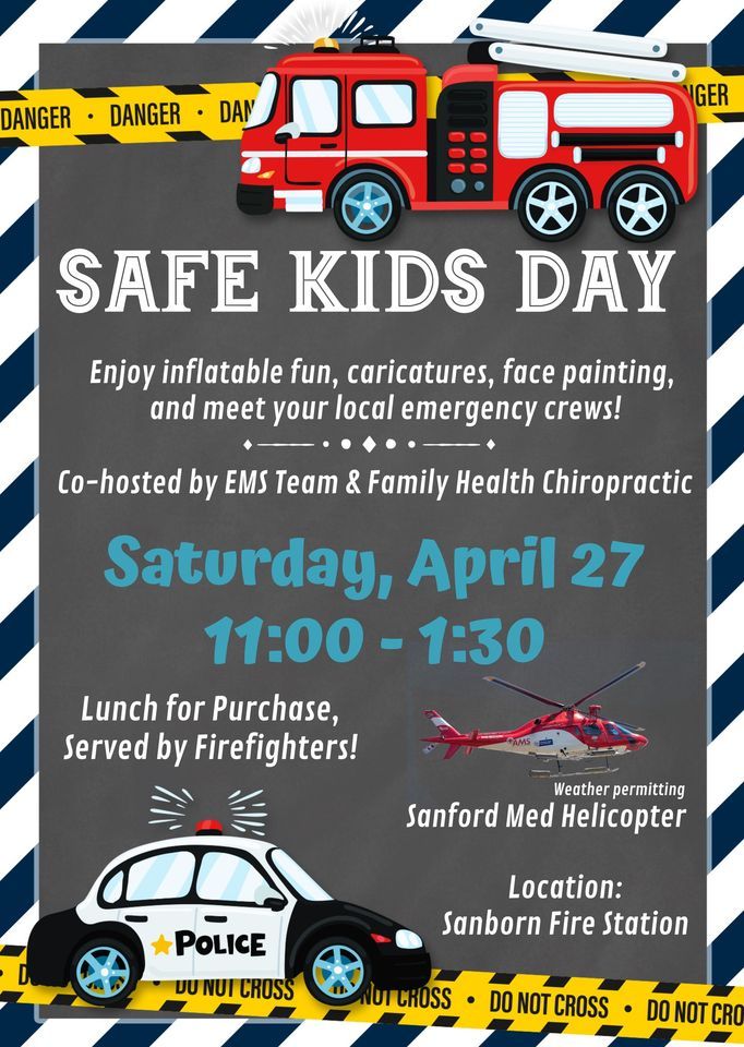 Safe Kids Day, Sanborn Fire Department, April 27 2024 | AllEvents.in