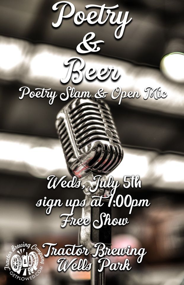 Poetry & Beer, Tractor Brewing - Wells Park, Albuquerque, 5 July 2023 ...