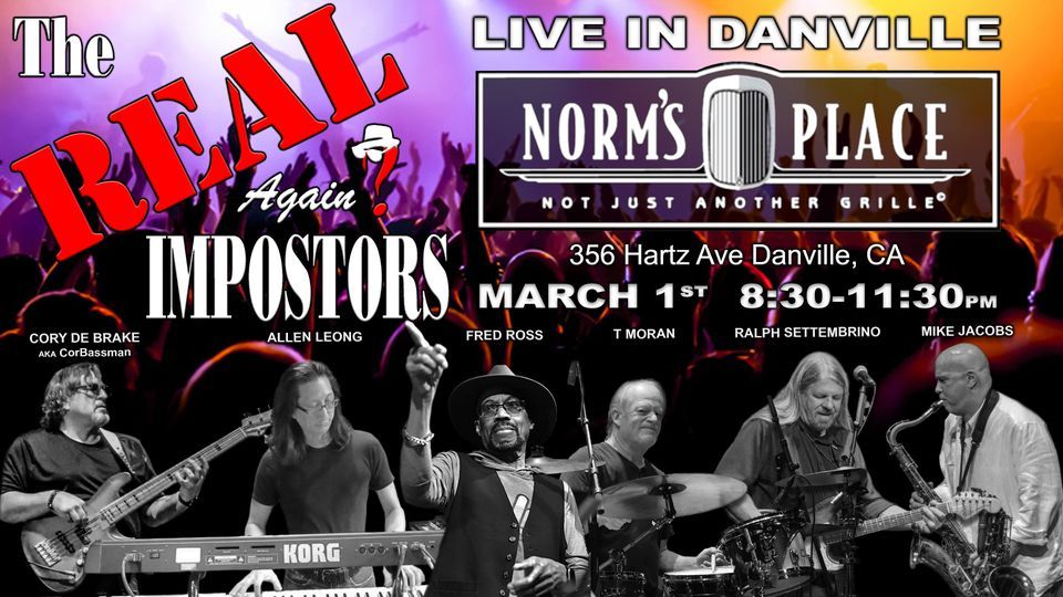 LIVE IN DANVILLE, Norm's Place, Danville, March 1 2024 | AllEvents.in